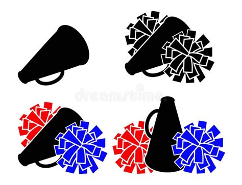 Cheerleading Pom Poms Stock Illustrations 461 Cheerleading Pom Poms