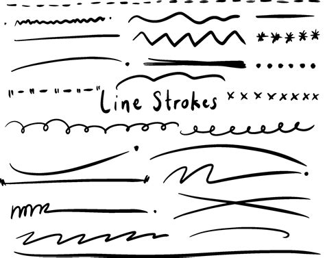 Line Strokes Doodle Hand Drwing 25769994 Vector Art At Vecteezy