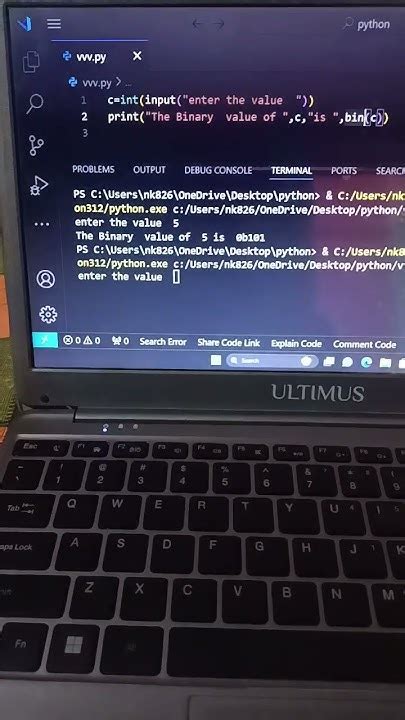 To ⭐ Find Binary Number In Python Code Pythonprogram Binary Binary