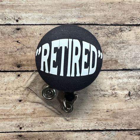 Retired Badge Etsy