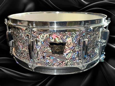 Majestic Drums 5 5x14 8 Lug Stencil Snare Drum 1960s In Reverb