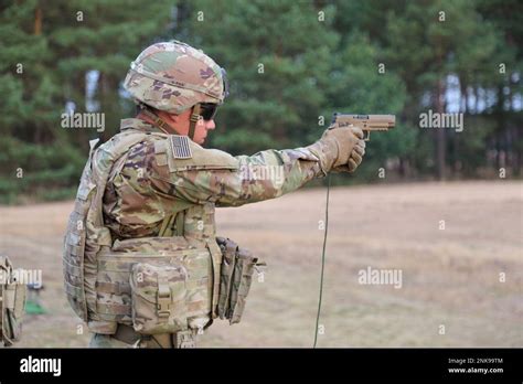 U S Army Soldier Assigned To The 3rd Armored Brigade Combat Team