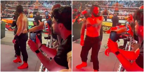 Roman Reigns Angry Reaction To Wwe Fan Grabbing His Arm After Money In