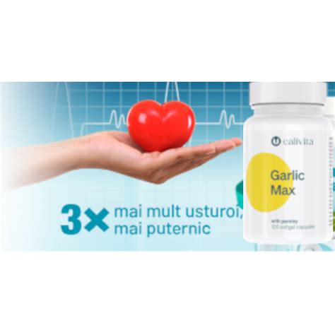Garlic Max Calivita 100 Capsule Cu Usturoi și Pătrunjel