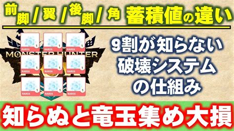 【特別授業】9割が知らない部位破壊の仕組みと竜玉のかけらのget率up【モンハンnow】 Youtube