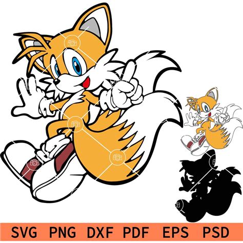Tails Sonic Layered Svg Sonic The Hedgehog SVG