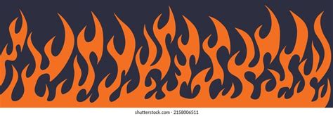 Simple Background Red Flame Pattern Stock Vector Royalty Free