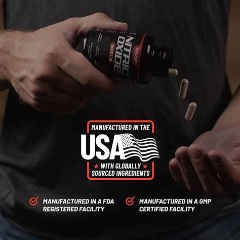 Nitric Oxide Booster By Snap Supplements Pre Workout Muscle Builder