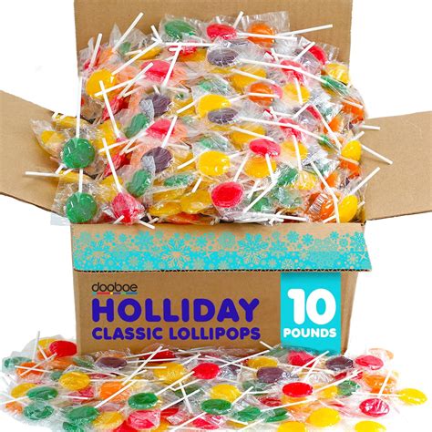 Lollipops Individually Wrapped 10 Pounds Approx 400 Lollis Bulk
