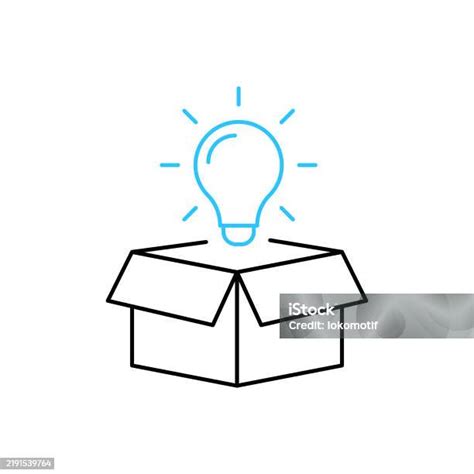 편집 가능한 획이 있는 상자 밖을 생각하십시오 아이콘은 웹 디자인 모바일 앱 Ui Ux 및 Gui 디자인에 적합합니다 개념에 대한 스톡 벡터 아트 및 기타 이미지 Istock