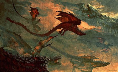 Dragon Of The War Of Wrath Silmarillion Anato Finnstark On