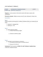 CIS106 U3 Lab2 Docx Unit 3 Lab Report 2 Windows 8 CIS106 VMWare Lab