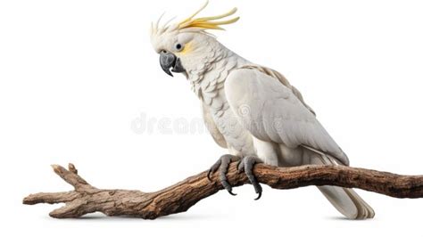 White Cockatoo Parrot Generative Ai Stock Illustration Illustration
