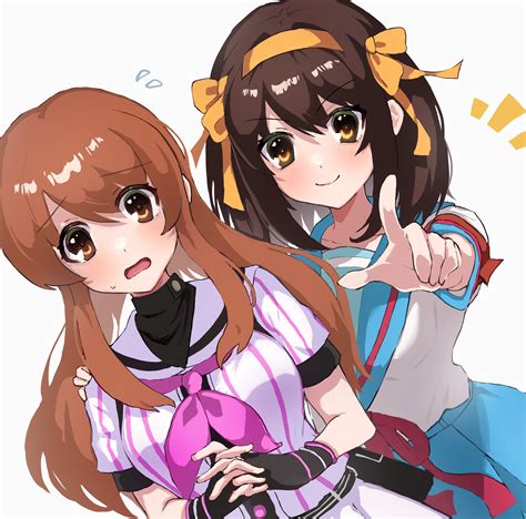 Safebooru 2girls Absurdres Armband Asahina Mikuru Bad Id Bad Twitter