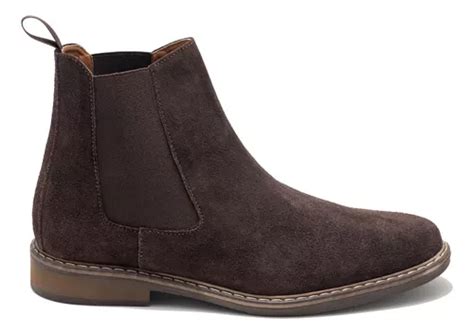 Botines Chelsea Para Hombre En Gamuza