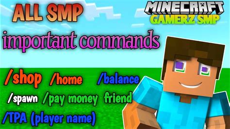 All Important Commands For All Smp Minecraft Pe Java Gamerz Yash Minecraft All Important