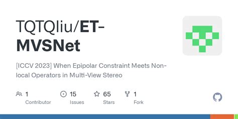 Github Tqtqliuet Mvsnet Iccv 2023 When Epipolar Constraint Meets Non Local Operators In