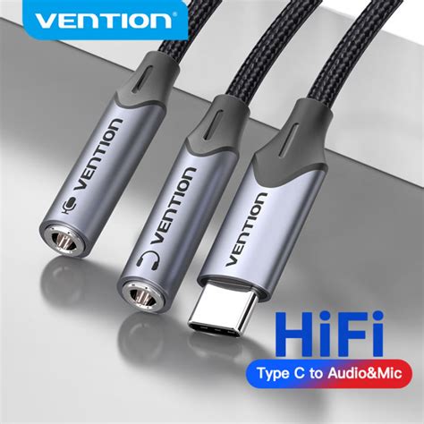 Vention Usb C Male To Trs Audioandmic Jack Adapter Type C To 35mm Aux