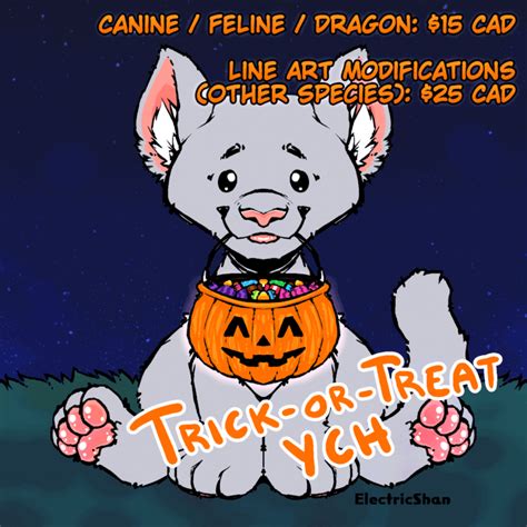 Closed Trick Or Treat Ych By Electricshan On Deviantart