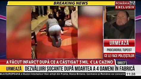 Scene incredibile într un cazino Un bărbat a făcut infarct chiar lângă