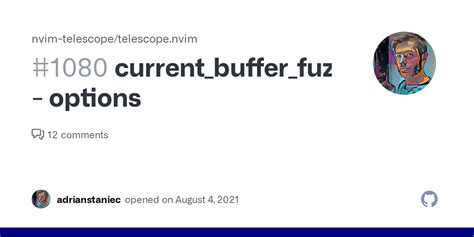 current buffer fuzzy find options · issue 1080 · nvim telescope