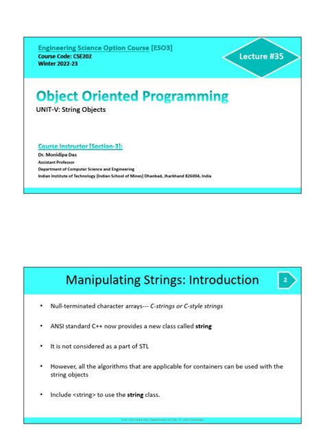 Lecture 35 Pdf String Computer Science Software Development