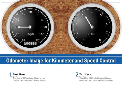 Odometer Image For Kilometer And Speed Control Ppt Powerpoint