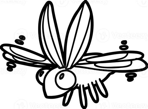 Cute Cartoon Bug Flying Icon 40839984 Png