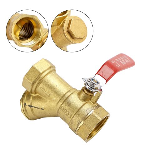 1 Bsp Equal Female Thread Brass Y Type Strainer Filter Ball Valve