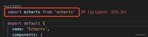 引入echars5 0报错export default imported as echarts was not found in