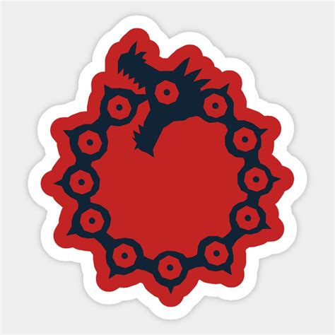 Meliodas Dragon S Sin Of Wrath Logo By Cartoonime Logo Sticker Stickers Custom Stickers