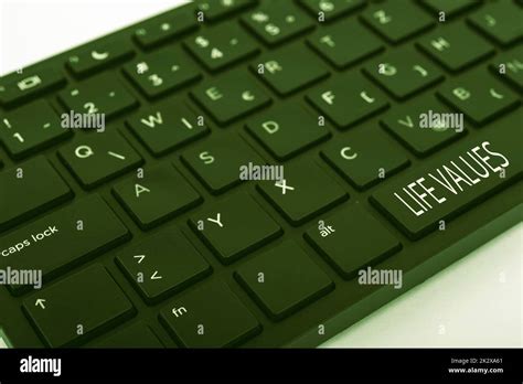 Writing Displaying Text Life Values Word For Things That You Believe
