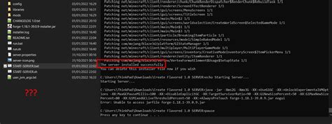 Im Trying To Launch A Modded Server It Says Forge Was Installed But