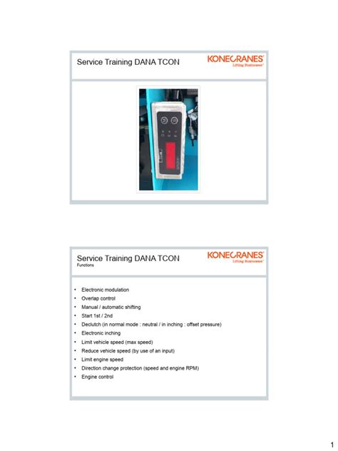 Training Material Dana Tcon Full Flow 6196528 Pdf Manual
