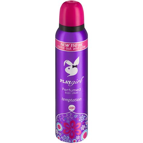 Playgirl Temptation Perfumed Body Spray 150ml Female Spray Deodorant