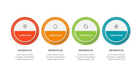 Premium Vector Circle Concept For Infographic With 4 Steps Options