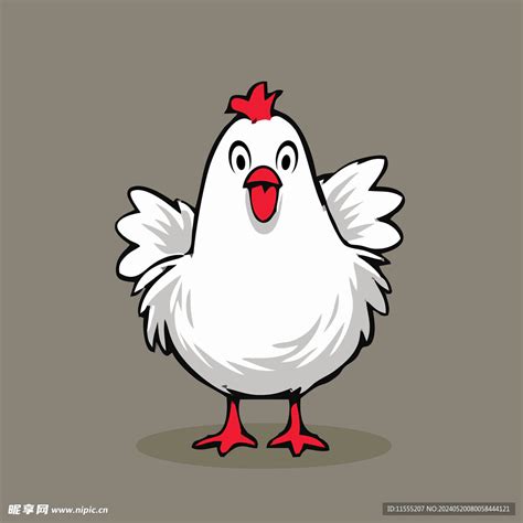 可爱小鸡矢量卡通画儿童插画设计图 家禽家畜 生物世界 设计图库 昵图网