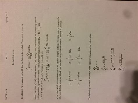 Solved Recall That If F Is Integrable On A B Then The Chegg