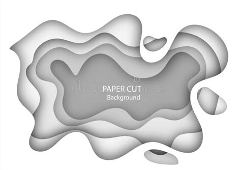 3d White Color Tone Abstract Background Papercut Shape Styledesign Layout For Business