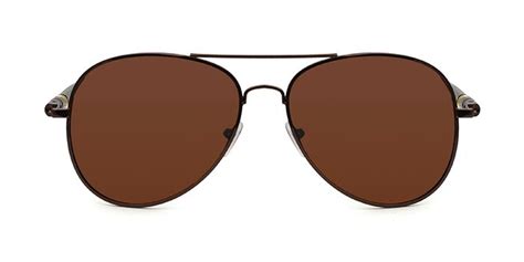 Alf Brown Tinted Aviator Sunglasses S15b2121 ₹1150