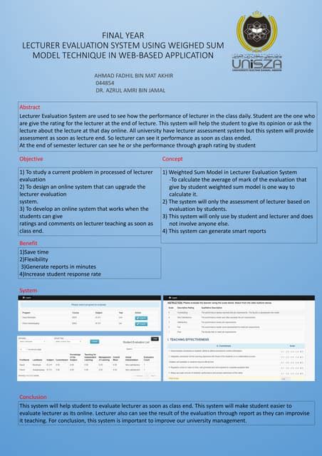 Lecturer Evaluation System Using Weighed Sum Model Pdf