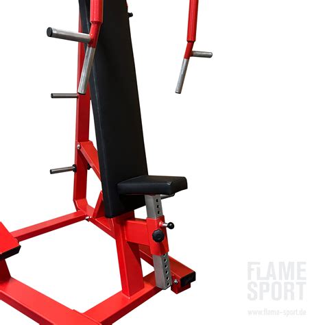 Sitting Chest Press Machine 6axxx2 Plate Loaded Flame Sport Flame