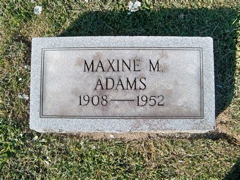 Maxine M Bornman Adams 1908 1952 Mémorial Find A Grave