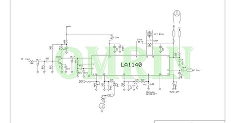 omrin: Skema IF Amplifier LA1140 untuk radio penerima FM