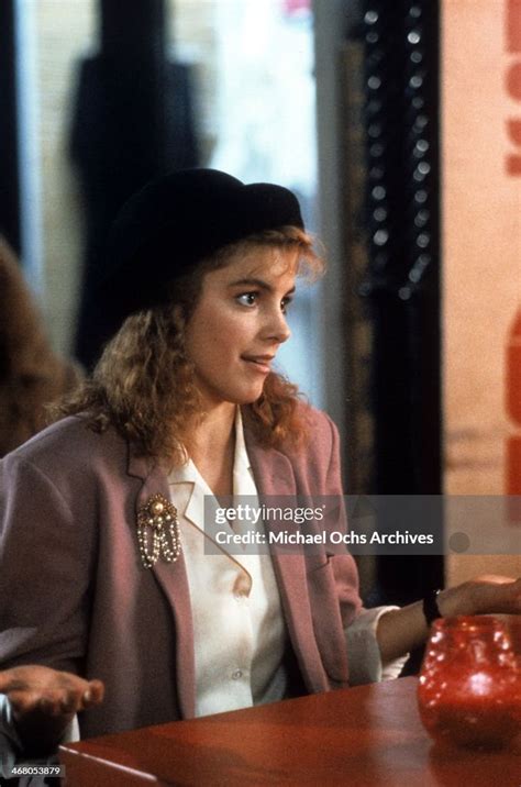 Actress Cynthia Gibb Poses On Set Of The Movie Short Circuit 2