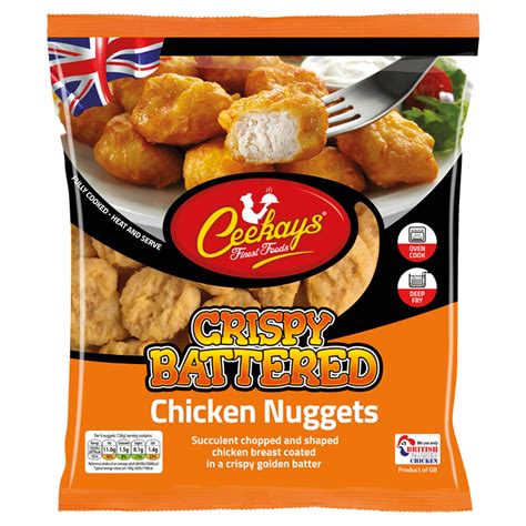 Ceekays Finest Foods Crispy Battered Chicken Nuggets 600g Breaded