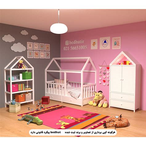 قیمت و خرید تختخواب کودک مدل مونته سوری کلبه ای سایز نوجوان
