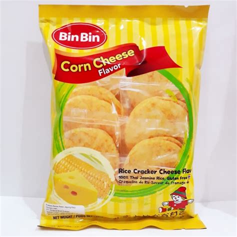 Jual Bin Bin Rice Cracker Corn Cheese Flavor 105gr Biskuit Beras Rasa