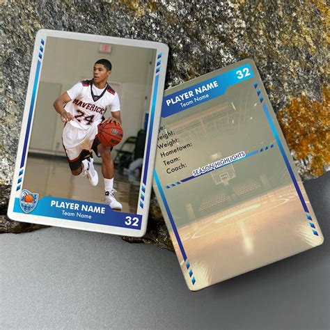 Custom Basketball Metal Trading Card Personalized Sports Athlete Coach