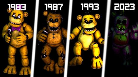 Fnaf All Types Golden Freddy Fanmade Timeline V2 Youtube
